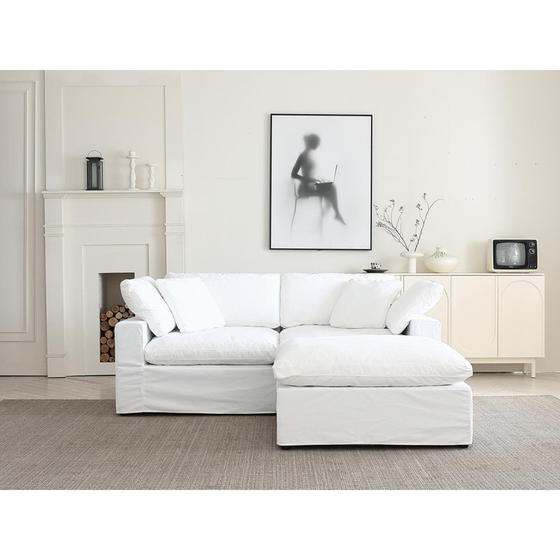 Phinnaeus 83 Upholstered Sofa Cloud Sofa Modular Sectional Sofa Couch for Living Room Bedroom Offiec